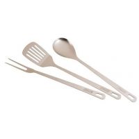 Coleman Stainless Steel Cooking Utensil Set, 3 Piece Serving Set ...