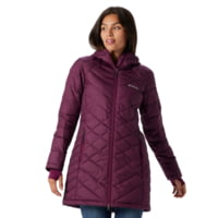 Columbia Heavenly Long Hooded Jacket - Womens, Marionberry, — Womens ...