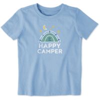 Life Is Good Happy Camper Crusher Tee Kids — CampSaver
