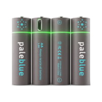 Pale Blue Earth Pale Blue Smart Lithium Ion USB Rechargeable AA ...
