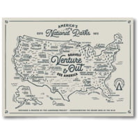 The Landmark Project NPS Map Poster — CampSaver