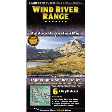 Beartooth Publishing Wind River Range Trail Map — CampSaver