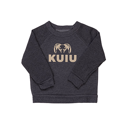 KUIU Toddler Stacked Logo Crewneck Sweatshirt in Khaki Size 4T 12FA814A ...