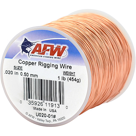 AFW U020-01# Copper Rigging Wire .020 In, 0.51 mm Dia, 1 Lb, 454 G with ...