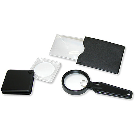 Carson 3PC Value Pack, Credit Card Sized Magnifier, Flip-Open Magnifier ...