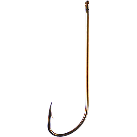 Eagle Claw Long Shank Hook, Forged, 2X Long Plain Shank Offset, Ringed ...