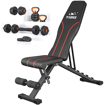 Flybird Fitness Bundle Eco-Friendly Weight Set w/ Adjustable Weight ...