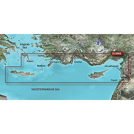 Garmin On The Water GPS Cartography BlueChart g2 Vision: Mediterranean ...
