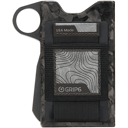 Grip6 Forged Carbon Fiber Loop Wallet w/Black Wingman — CampSaver