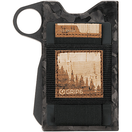 Grip6 Forged Carbon Fiber Loop Wallet w/Cork Wingman — CampSaver