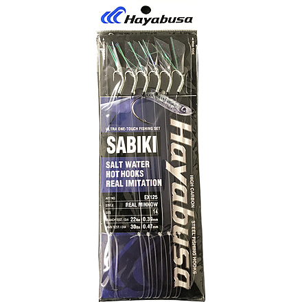 Hayabusa Real Minnow Sabiki, Main 30Lb And Branch 22Lb Test Line EX125 ...