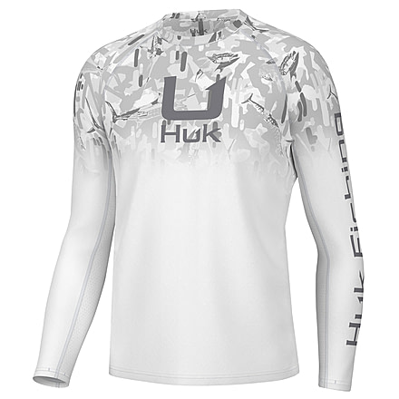 HUK Performance Fishing KC Icon Apex Vert Fade Shirt - Men's with Free ...