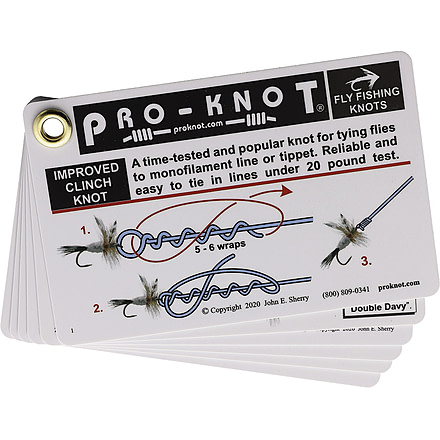Pro-Knot Fly Fishing Knot Tying Cards — CampSaver