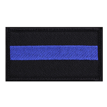 Rothco Thin Blue Line Patch - Hook Back — CampSaver