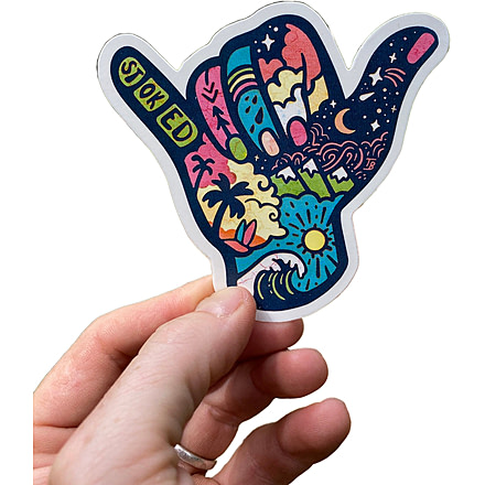 Sticker Art Stoked Stiker STOKED — CampSaver
