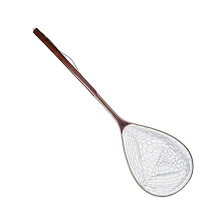 Stone Creek Long Handle Rubber Net w/ Clear Ghost Netting — CampSaver