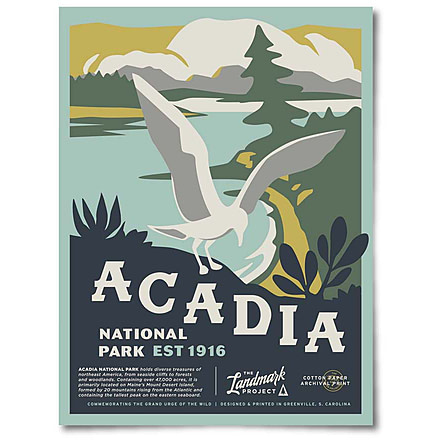 The Landmark Project Acadia National Park Poster — CampSaver