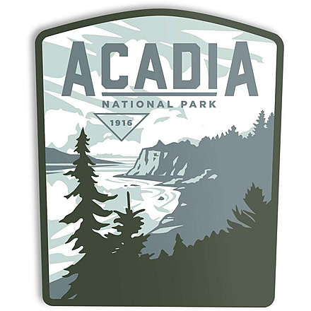 The Landmark Project Acadia National Park Sticker — CampSaver