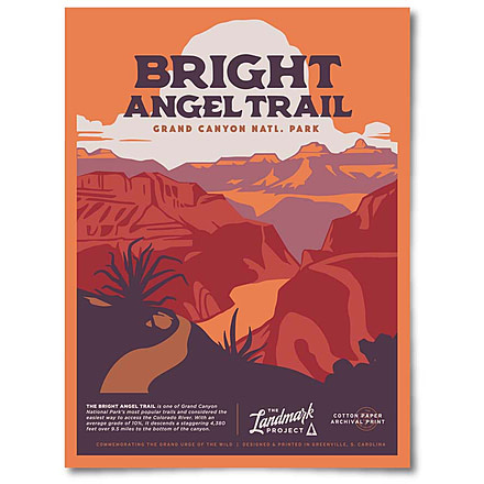 The Landmark Project Bright Angel Trail Poster — CampSaver