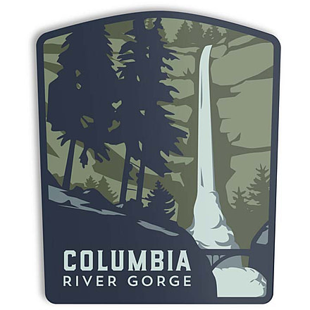 The Landmark Project Columbia River Gorge Sticker — CampSaver