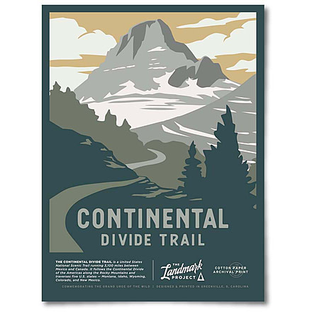 The Landmark Project Continental Divide Trail Poster — CampSaver