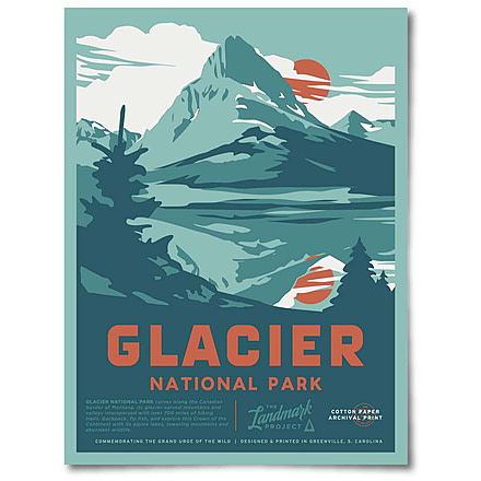 The Landmark Project Glacier National Park Poster — CampSaver