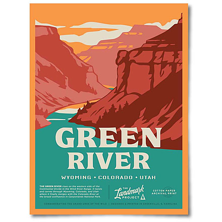 The Landmark Project Green River Poster — CampSaver