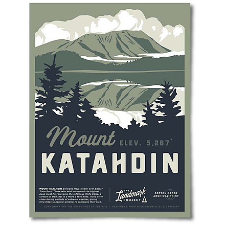 The Landmark Project Mount Katahdin Poster — CampSaver