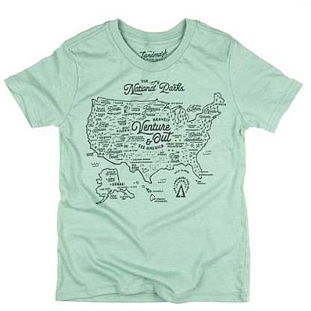 The Landmark Project NPS Map Youth Tee — CampSaver