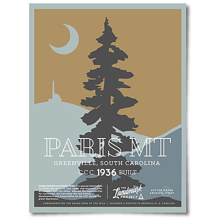 The Landmark Project Paris Mountain State Park Poster — CampSaver