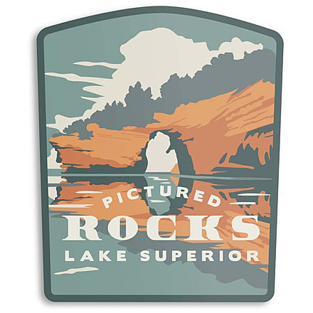 The Landmark Project Pictured Rocks Sticker — CampSaver