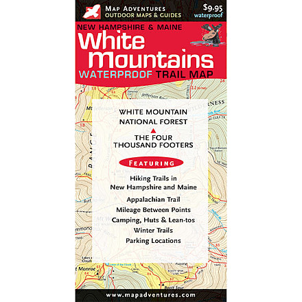 Map Adventures: White Mountains Waterproof Trail Map — CampSaver