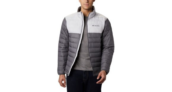 Columbia Powder Lite Jacket - Mens, City Grey/Nimbus Grey, — Mens ...