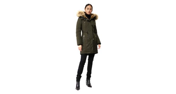 Mackage Anabel Jacket - Women's, Army / Natural Fur, — Womens Clothing ...
