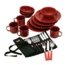 Coleman 24-Piece Enamelware Dinnerware Set — CampSaver
