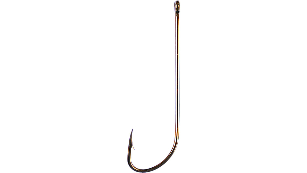Eagle Claw Long Shank Hook, Forged, 2X Long Plain Shank Offset, Ringed ...