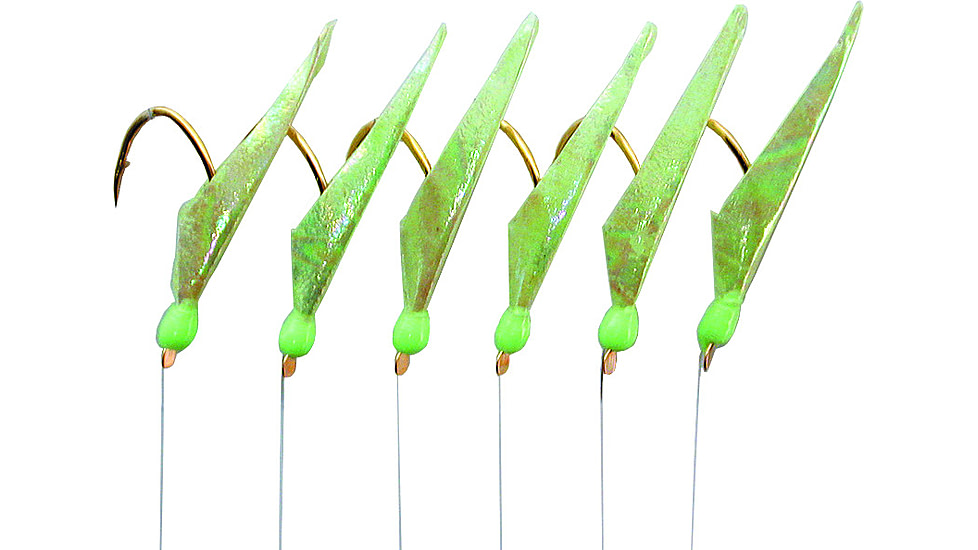 Hayabusa Glo Fishskin Sabiki Rig, 6 Hooks — CampSaver