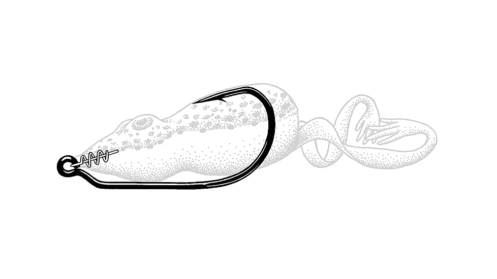 Owner Hooks TwistLock Bass Hook with Centering-Pin Spring, Needle Point ...