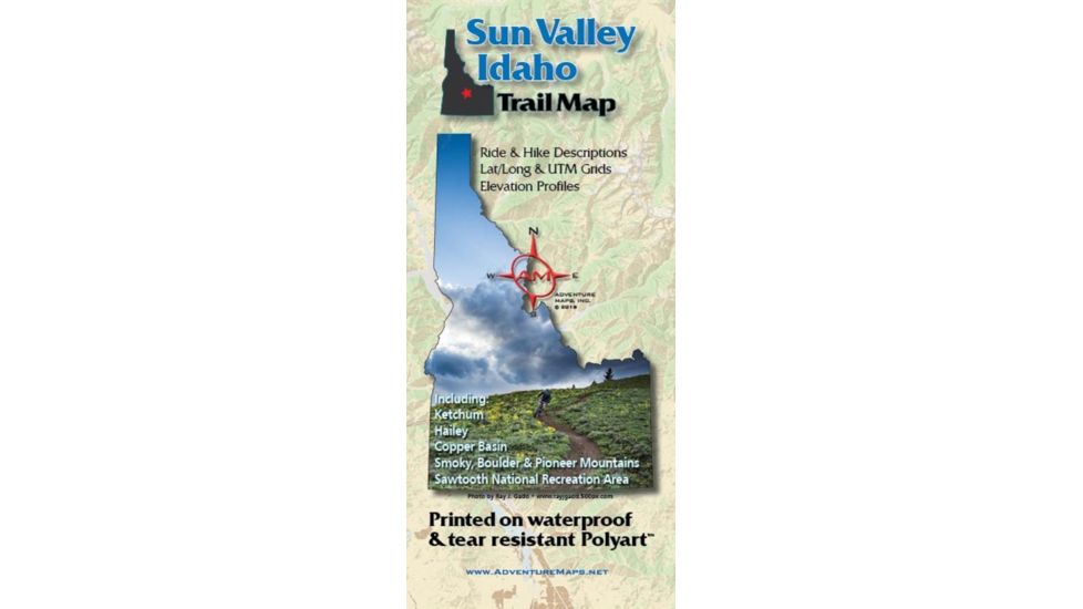 Adventure Maps Sun Valley Trail Map — CampSaver