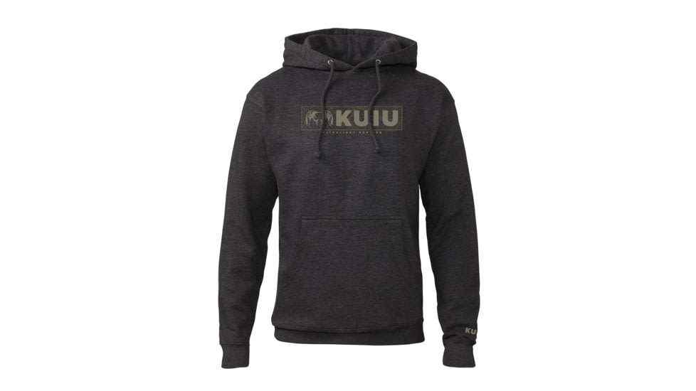KUIU Topo Block Logo Hoodie in Charcoal Size 3XL 8B33880B — CampSaver