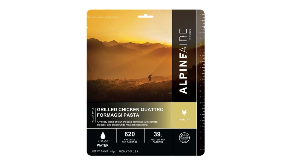 Katadyn Alpine Aire Foods Foods Grilled Chicken Quattro Formaggi Pasta ...