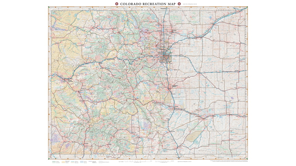 Benchmark Maps Colorado Recreational Map BE0BENCORM — CampSaver