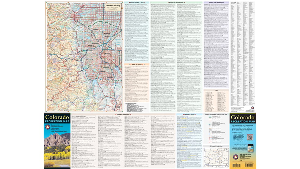 Benchmark Maps Colorado Recreational Map BE0BENCORM — CampSaver