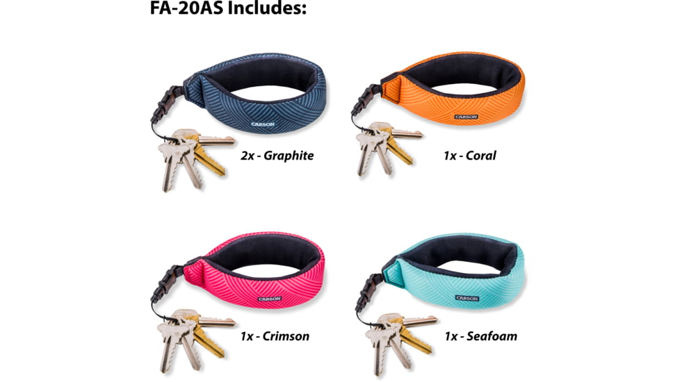 Carson Floating Wrist Strap Keyrings — CampSaver