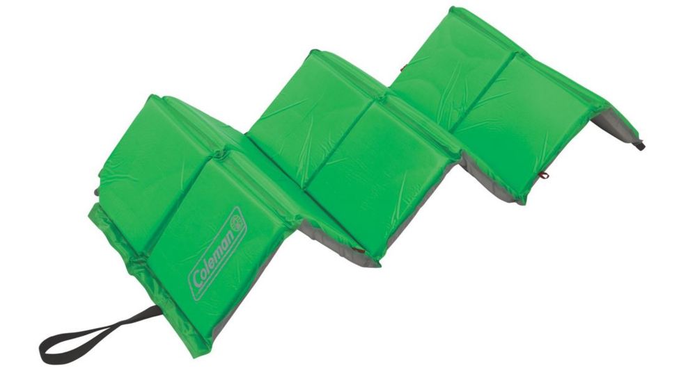 Coleman Cuboid Accordion Self Inflating Vertical Camp Pad, Green ...