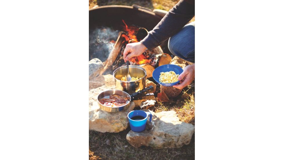 Coleman One Person Stainless Steel Mess Kit, 6 Piece Set — CampSaver