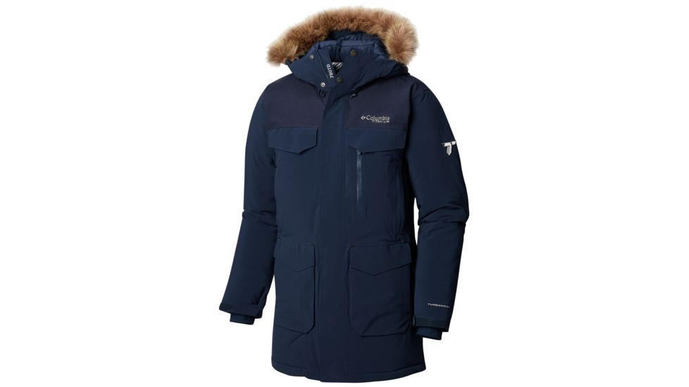 Columbia Titan Pass 780 TurboDown Parka - Mens, Collegiate — Mens ...
