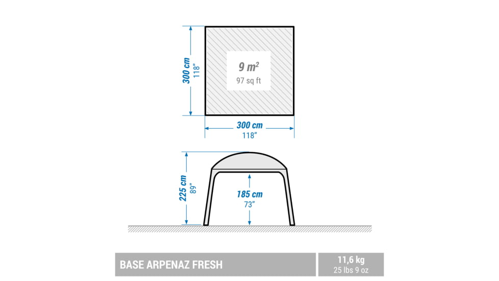 Decathlon Quechua Fresh Base Living Area Camping Shelter — CampSaver