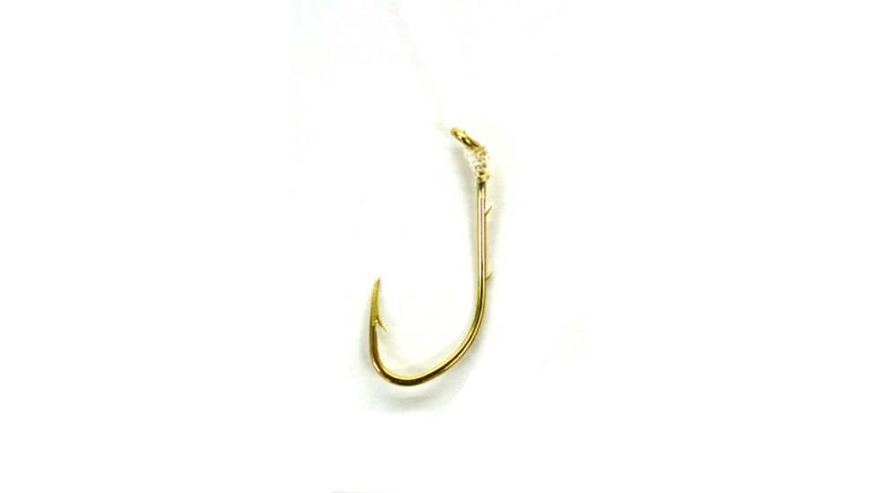 Eagle Claw Baitholder Saltwater Snelled Hook, Striped Bass, Offset ...