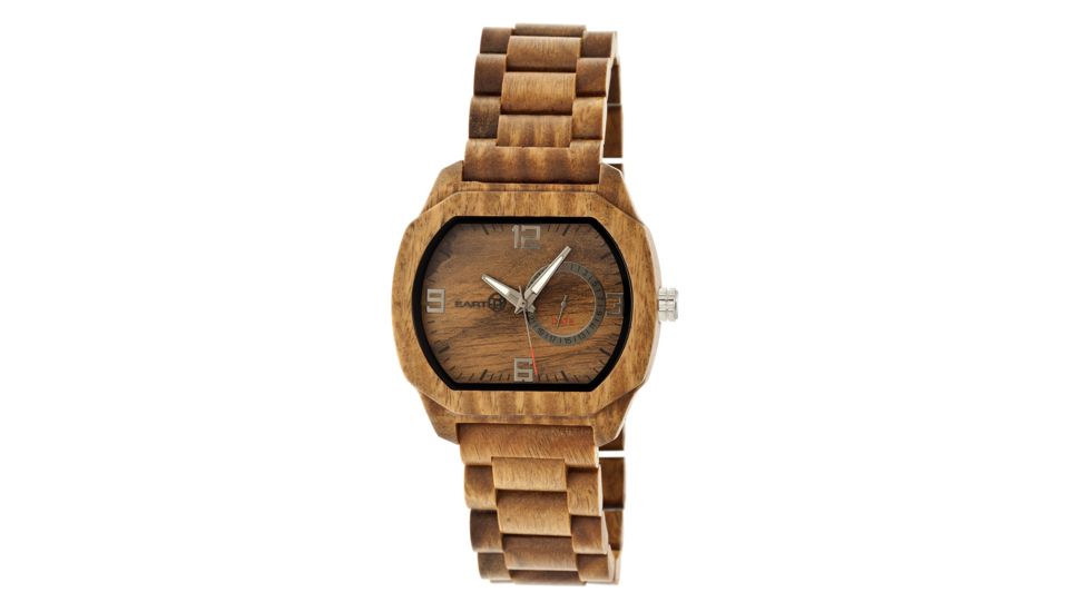 Earth Wood Scaly Bracelet Watches w/Date — CampSaver